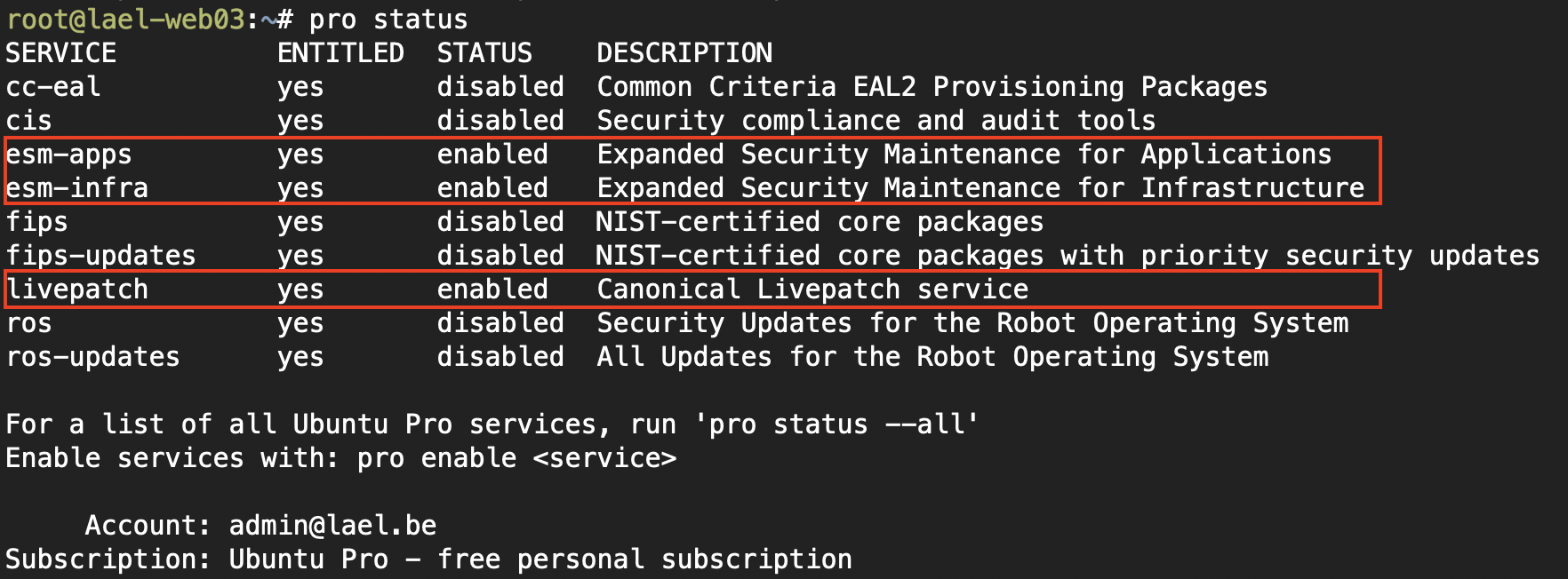 무료로 Ubuntu Pro 를 활성화 하여 안전한 OS 사용하는 방법 – Lael's World